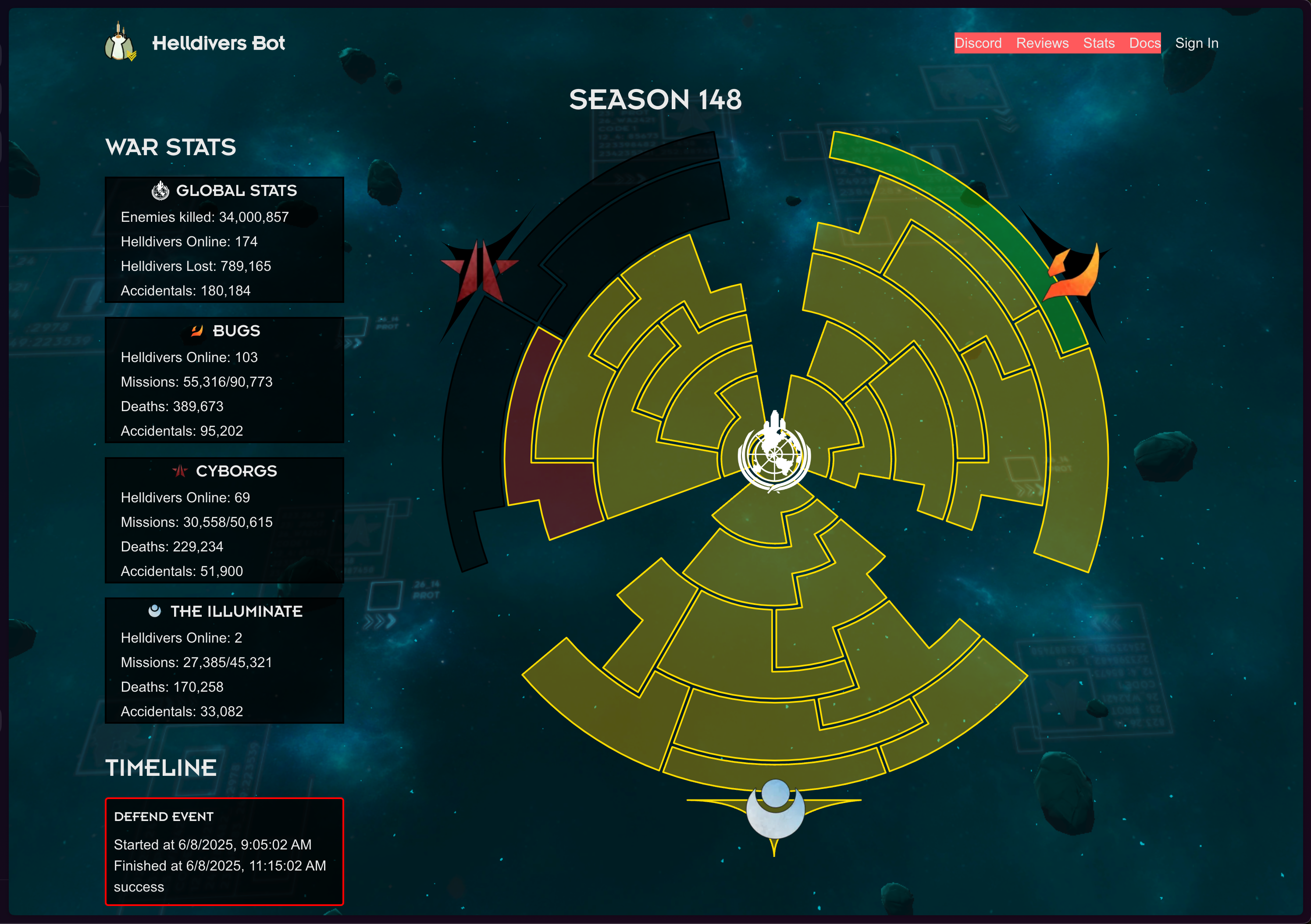 Home | Helldivers Bot - A web application dedicated to the original Helldivers video game ...
